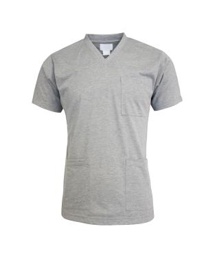 China CVC 60% Cotton 40% Polyester Polo V Neck T Shirt Mens With Layered Pockets for sale