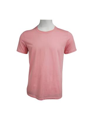China 180GSM Pink Crew Neck Jersey T-SHIRT & POLO 100% Cotton for sale