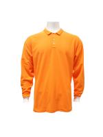 China 180GSM Orange Long Sleeve T-SHIRT & POLO 100% Polyester for sale