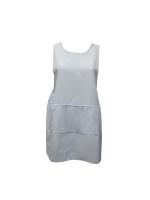 China 195GSM Chef Works Bib Apron Polyester 80% Cotton 20% Light Blue Color for sale