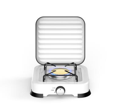 China Portable Single Gas Stove Stainless Steel 24cm Pot Capacity Outdoor Catering for sale