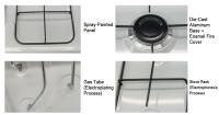 China ECO-GS6003 3-Burner Gas Stove with 0.4mm Coated Iron Plate and Customizable Options for sale