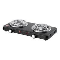 China Portable 2-Burner Electric Stove 1000W Double Hot Plate Spiral Cooker for Household Use for sale