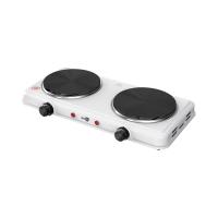 China Two Burner Electric Stove 2000W Non Stick Coating Overheat Protection 220-240V for sale