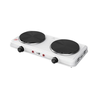 China Two Burner Electric Stove 2000W Non Stick Coating Overheat Protection 220-240V for sale