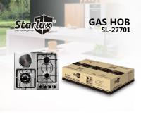 China Stainless Steel Built-In Gas and Electric Cooker with 3 Burners and 1 Electric Stove, 590×510mm, 220-240V for sale