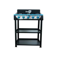 China ECO-GS6015H-J 5 Burner Gas Stove with 0.5mm Stainless Steel Plate and Energy Efficient Internal Rotary Fire for sale