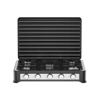 China ECO-GS6055B High Power 5-Burner Gas Stove with 0.6mm Coated Iron Plate and 3000pcs Monthly Capacity for sale