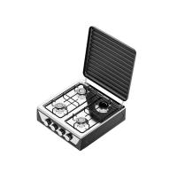 China ECO-GS6024S Outdoor 4 Burner Gas Stove with 0.45mm SS Plate and 20kg Carton Packaging for sale