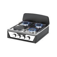 China Heavy Duty Four Burner Gas Stove 1500W Stainless Steel Cast Iron Grates for sale
