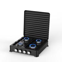 China ECO-GS6054B 4 Burner Gas Cooktop with 0.5mm Coating Iron and Energy Efficient Rotary Fire for sale