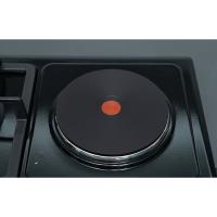 China Stainless Steel 4 Burner Gas Cooktop with Electric Hob 590x510mm 220V 50Hz Cast Iron Frame for sale