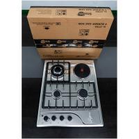 China Built-In Electric and Gas Hob 590x510mm with 3 Burners 3.3kW 240V 50Hz Cast Iron Frame for sale