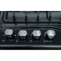 China 240V 50Hz 4-Burner Gas Cooktop with Electric Hob - 590×510mm Stainless Steel Commercial Appliance for sale