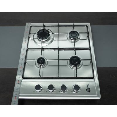 China 4 Burner Built In Gas Hob Stove 600mm Stainless Steel Commercial Cooktop for sale
