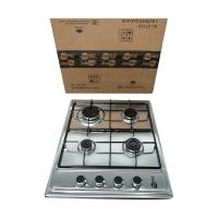 China Compact 4 Burner Gas Cooktop 600mm Stainless Steel with Flame Failure Safety for Commercial Kitchen for sale