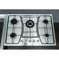 China Stainless Steel 5 Burner Gas Cooker 760x510mm Built In Electric Ignition for Home Hotel for sale