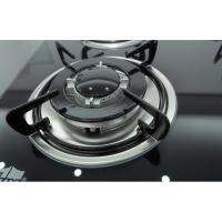 China 5 Burner Gas Cooktop 600x510mm Tempered Glass Built In Stove with Enamel Wire Rack for sale