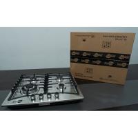 China Industrial 4 Burner Gas Cooktop 600x510mm with Flame Failure Protection and Sabaf Burners for sale