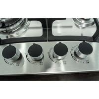 China Industrial 4 Burner Gas Cooktop 600x510mm with Flame Failure Protection and Sabaf Burners for sale