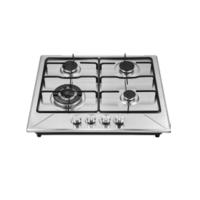 China Electric 4 Burner Gas Stove Top 110V/220V with 6mm Tempered Glass and Cast Iron Frame - ECO-GS6405S Model for sale