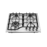 China ECO-GS6406S-1 4 Burner Built-in Gas Stove with Electric Ignition 600×510mm Stainless Steel Cooktop for Indoor Outdoor Use for sale