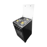 China 20 Inch 500mm Freestanding Gas Oven with 55L Capacity and 4 Copper Burners - Customizable Glass Cover Design for sale