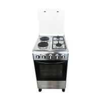 China 55L Freestanding Gas Stove with 2 Gas & 2 Electric Burners - Stainless Steel Kitchen Appliance 50x50x81cm for sale