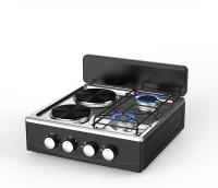 China 1000W/1500W 4-Burner Dual Fuel Gas Stove with Electric Cooktop - Custom OEM Options Available for sale