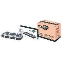 China ECO-GS6073B Stainless Steel 2-Burner Gas Stove with 2.2KW Heating Power and 0.45mm Coated Iron Plate for sale