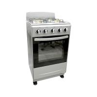 China Commercial 55L Gas Oven with 4 Brass Burners - 50x50x81cm Freestanding Cooker Stainless Steel for sale