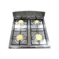 China Commercial 55L Gas Oven with 4 Brass Burners - 50x50x81cm Freestanding Cooker Stainless Steel for sale