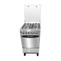 China 55L 4-Burner Freestanding Gas Cooker Oven with Stainless Steel Body and Mirror Glass Door - 50×50×81cm for sale