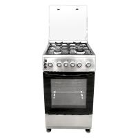 China 88L 4-Burner Free Standing Gas Stove with Rotisserie Oven - 50x50x86cm Stainless Steel for sale