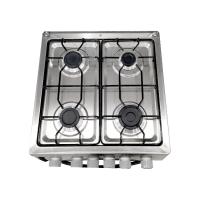 China 88L 4-Burner Free Standing Gas Stove with Rotisserie Oven - 50x50x86cm Stainless Steel for sale