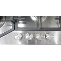 China SUS201 Stainless Steel 4 Burner Gas Cooktop 590x510mm Enamel Burner Cap Outdoor for sale