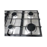 China 5 Burner Stainless Steel Built In Gas Stove 760x510mm LPG Natural Gas Battery Electric Ignition for sale