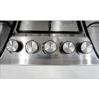 China 5 Burner Stainless Steel Gas Cooktop 760mm Built In Kitchen Stove NG LPG with Metal Knobs for sale