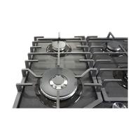 China OEM Built-In 60cm 4-Burner Gas Cooktop with Matte Tempered Glass Surface - 590×510mm Dimensions for sale