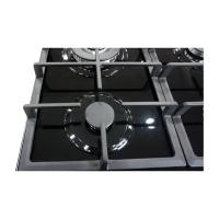 China ECO-G4606 4-Burner Built-In Gas Stove 60cm Tempered Glass Surface with Pulse Ignition and Flameout Protection for sale