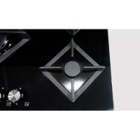 China ECO-G5868 5-Burner Gas Cooktop with Tempered Glass Surface 860×510mm and Flameout Protection for sale