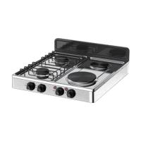 China ECO-6074D2-2 Portable 2 Burner Electric Cooktop with 1000W+500W Power and 0.45mm Stainless Steel Panel for sale