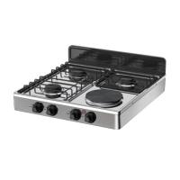 China ECO-6073D2-2 Hybrid Gas Electric Cooker 4 Burner Stove with 1000W Hob and 53.5x62.5cm Compact Design for sale