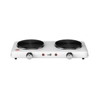 China Portable 2000W Cast Iron Dual Burner Electric Heating Plate Cooking Stove with Temperature Control for sale