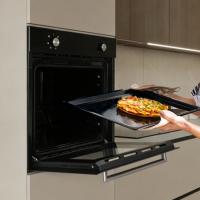 China 70L 230V Embedded Electric Oven with Cast Iron Surface Mechanical Knob Control for sale
