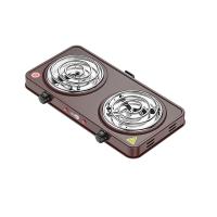 China Portable 2 Burner Electric Hot Plate 1000W 220-240V Cooking Stove with Temperature Control for sale