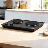 China Professional Kitchen Electric Stove 2500W 220-240V Dual Heat Settings Easy Clean Black for sale