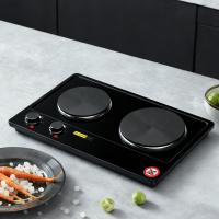 China Professional Kitchen Electric Stove 2500W 220-240V Dual Heat Settings Easy Clean Black for sale