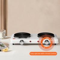 China ECO-ES5704 Dual 1000W Electric Stove 430x240x75mm Professional Kitchen Cooktop for sale