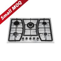 China 5 Burner Gas Cooktop Stainless Steel Built In Kitchen Hob 760x510mm 3.3kW for sale